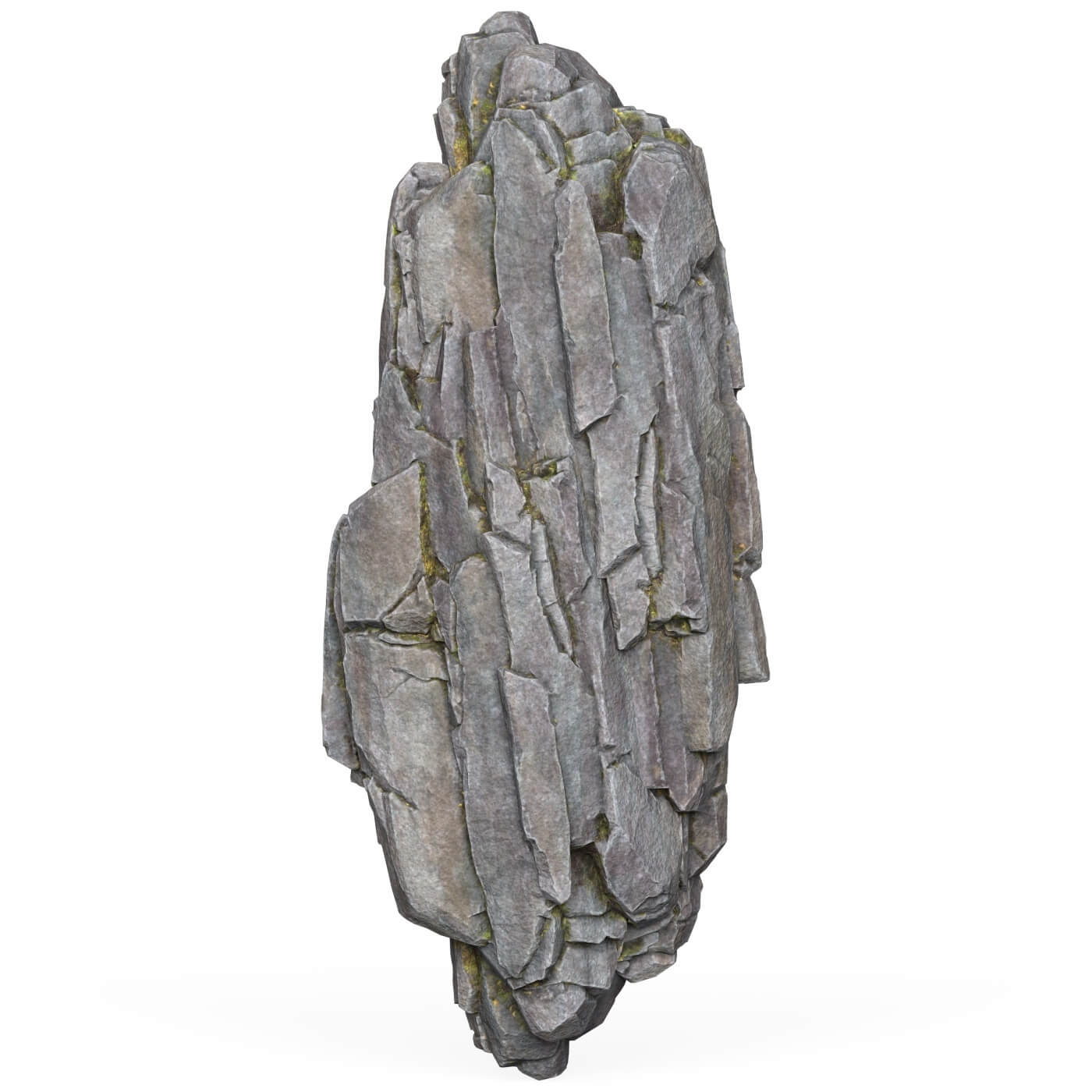 Realistic Low Poly Rock Cliff 04 - 3D Model by TreeWorld3d