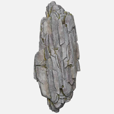 Realistic Low Poly Rock Cliff 04 - 3D Model by TreeWorld3d