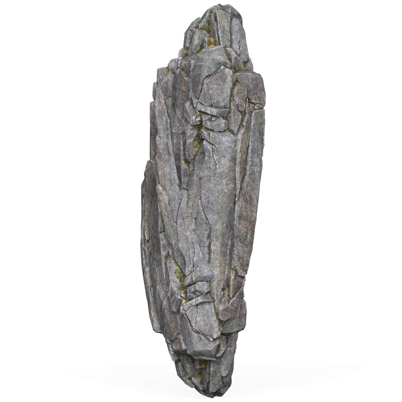 Realistic Low Poly Rock Cliff 05 - 3D Model by TreeWorld3d