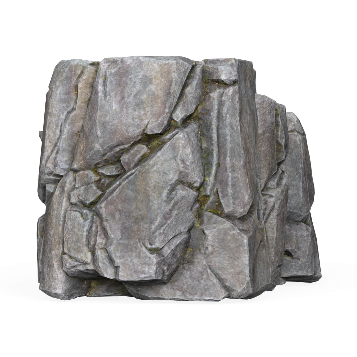 Realistic Low Poly Rock Cliff 06 - 3D Model by TreeWorld3d