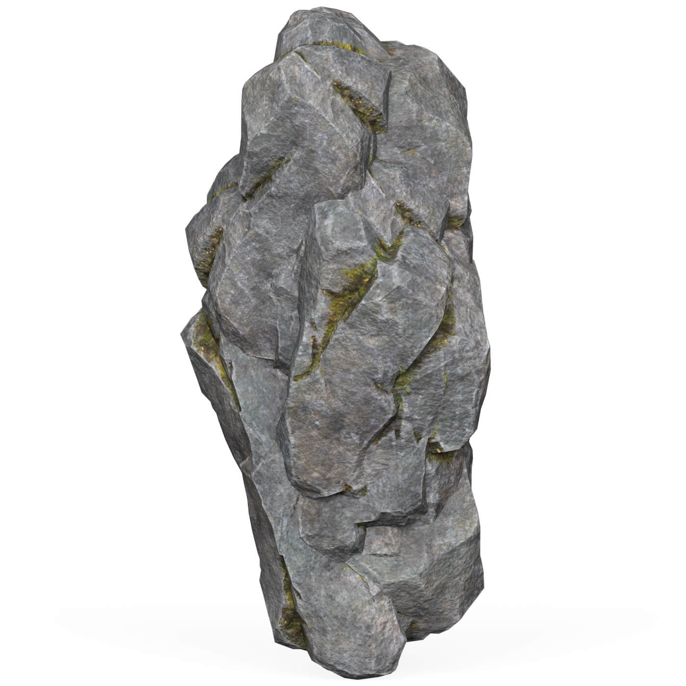 Realistic Low Poly Rock Cliff 09 - 3D Model by TreeWorld3d