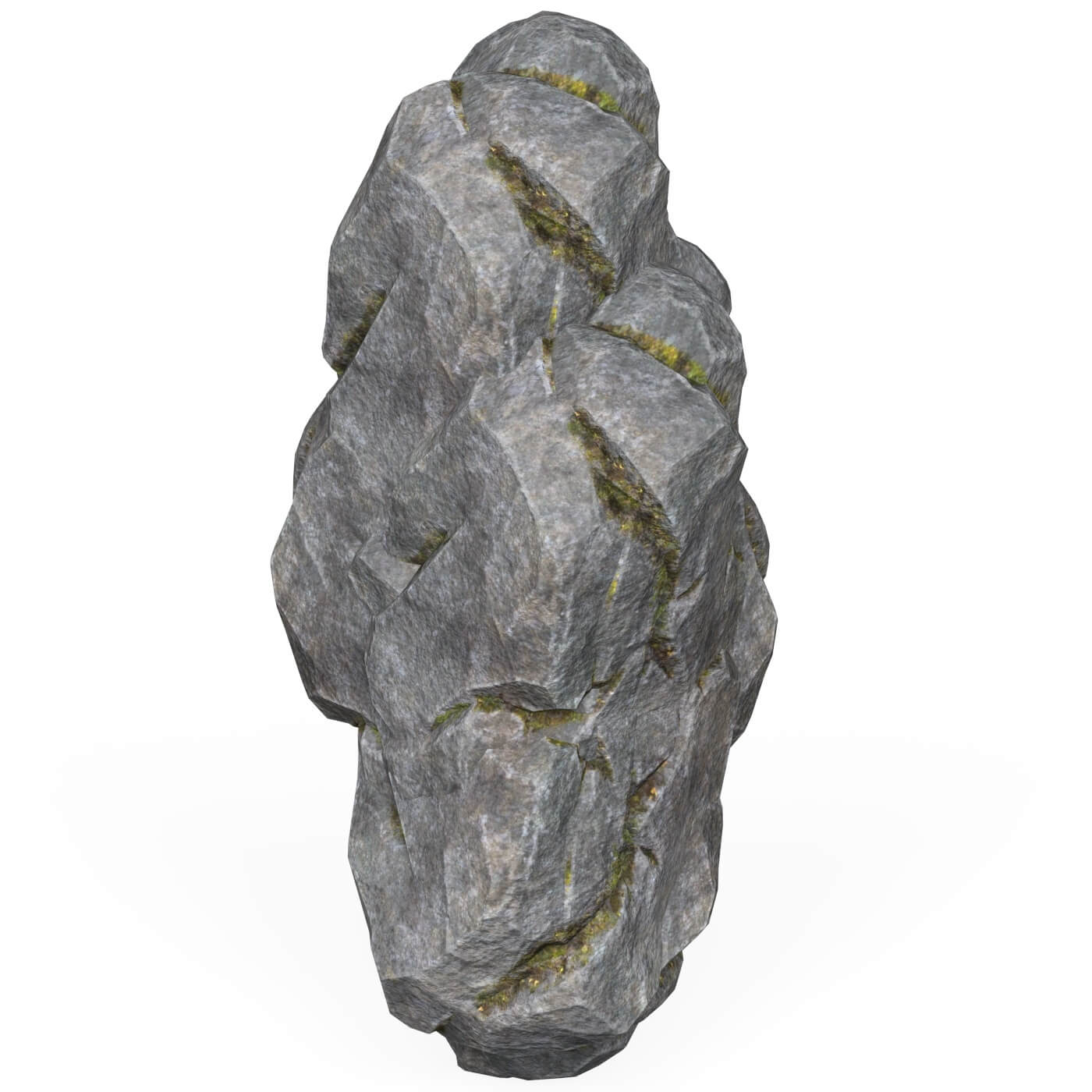 Realistic Low Poly Rock Cliff 09 - 3D Model by TreeWorld3d