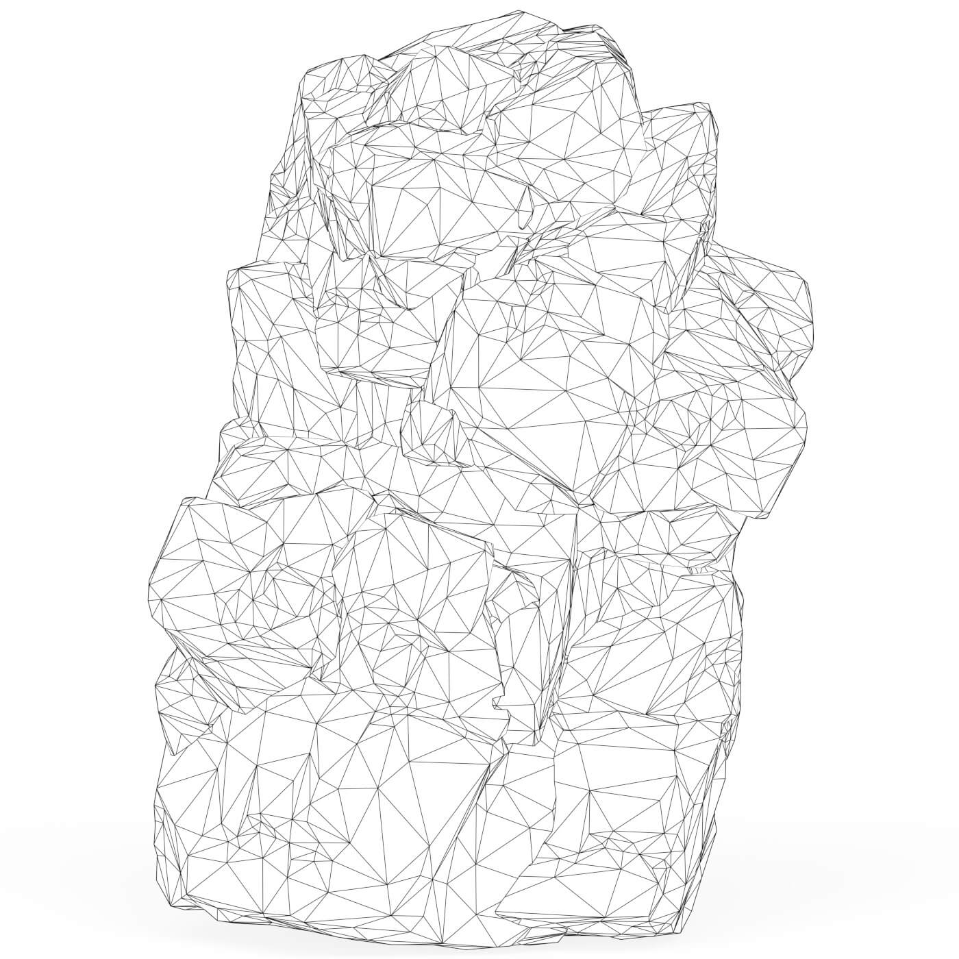 Realistic Low Poly Rock Cliff 10 - 3D Model by TreeWorld3d