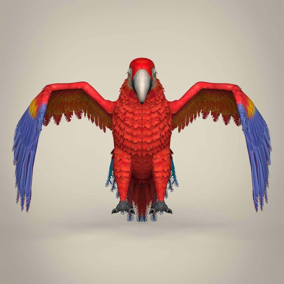 Parrot - 3D Model by TreeWorld3d