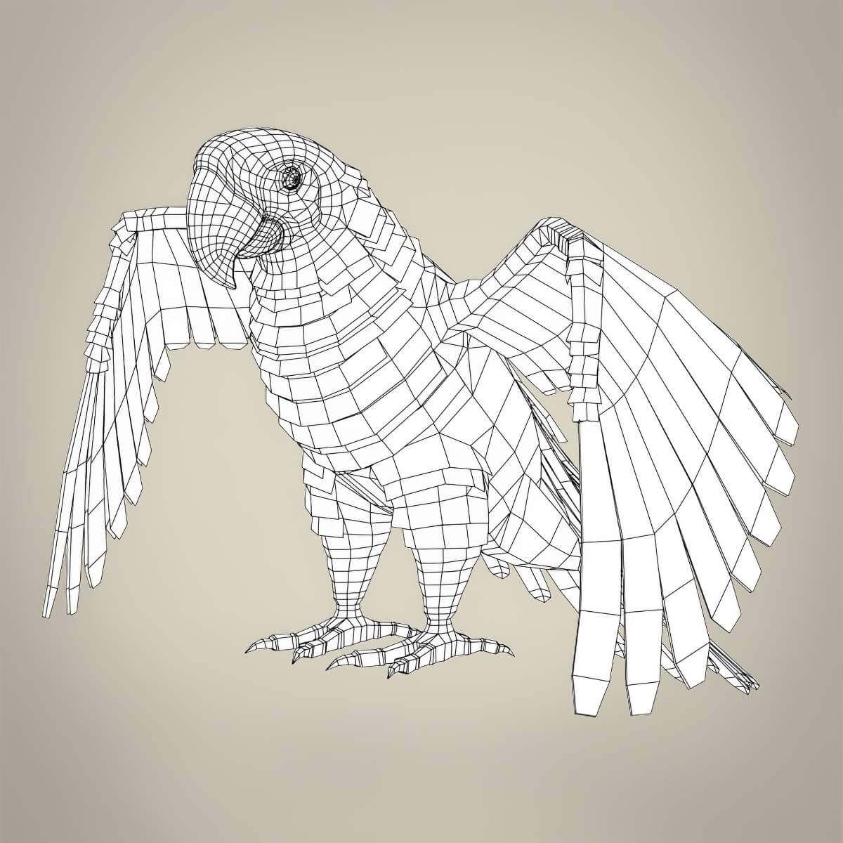 Parrot - 3D Model by TreeWorld3d