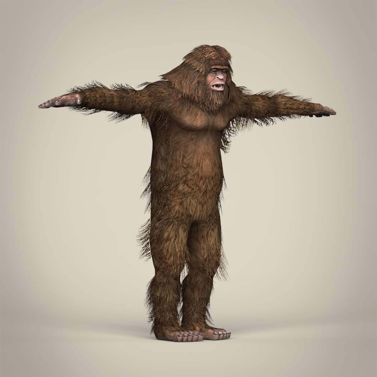 Sasquatch - 3D Model by TreeWorld3d
