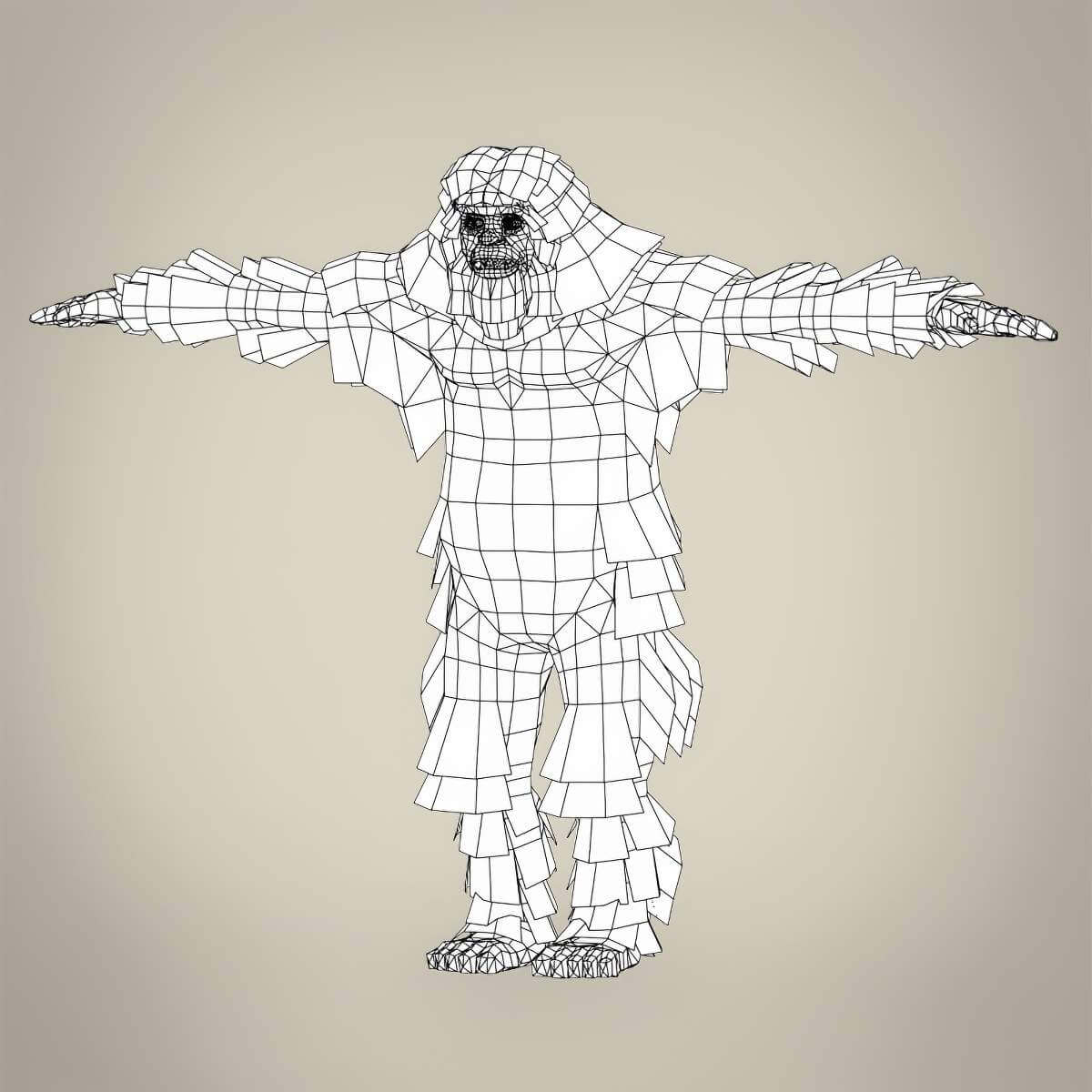 Sasquatch - 3D Model by TreeWorld3d