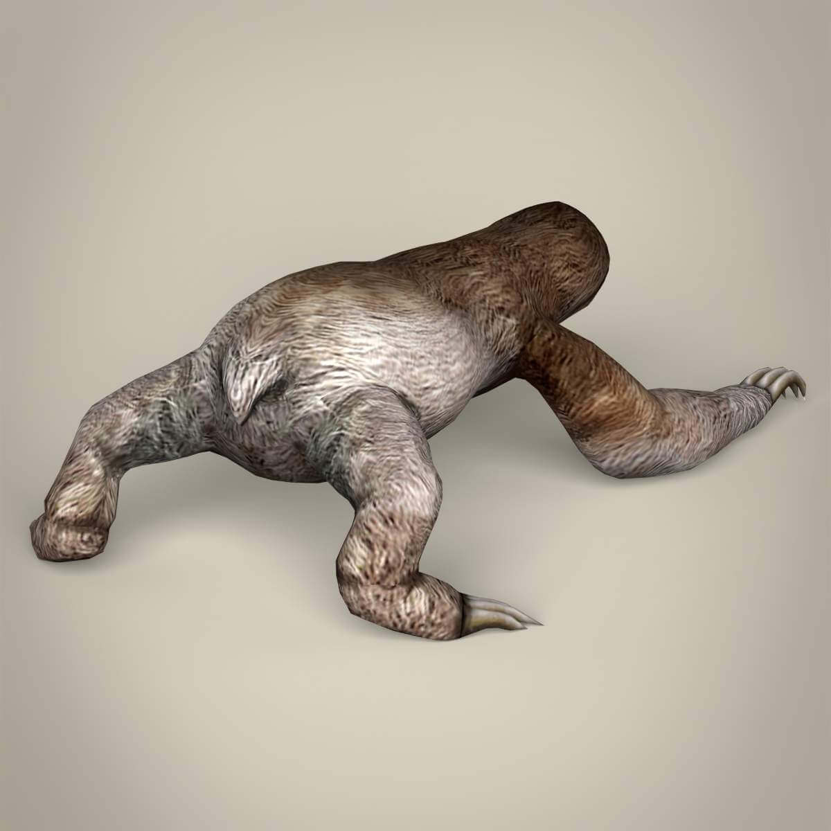 Sloth - 3D Model by TreeWorld3d