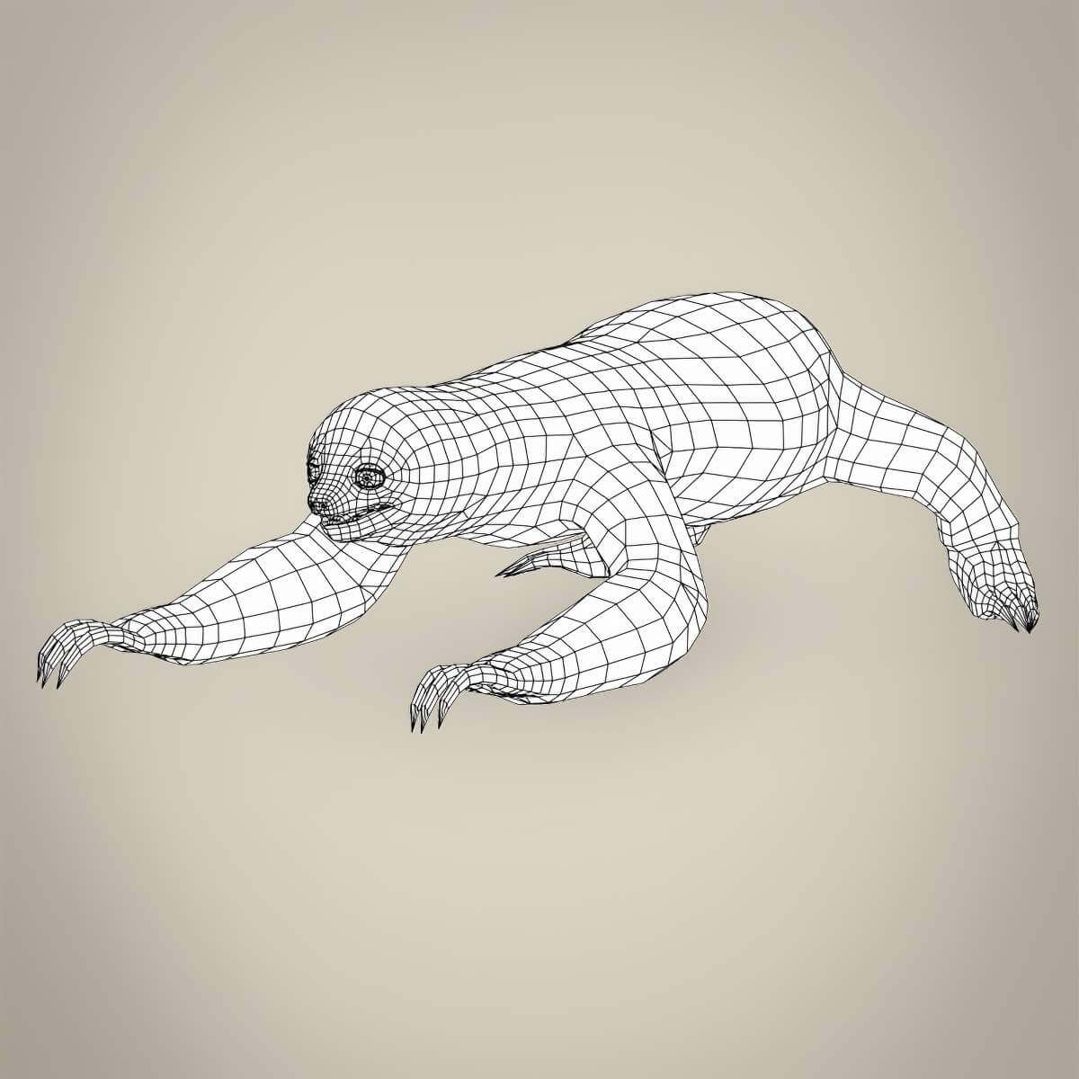 Sloth - 3D Model by TreeWorld3d