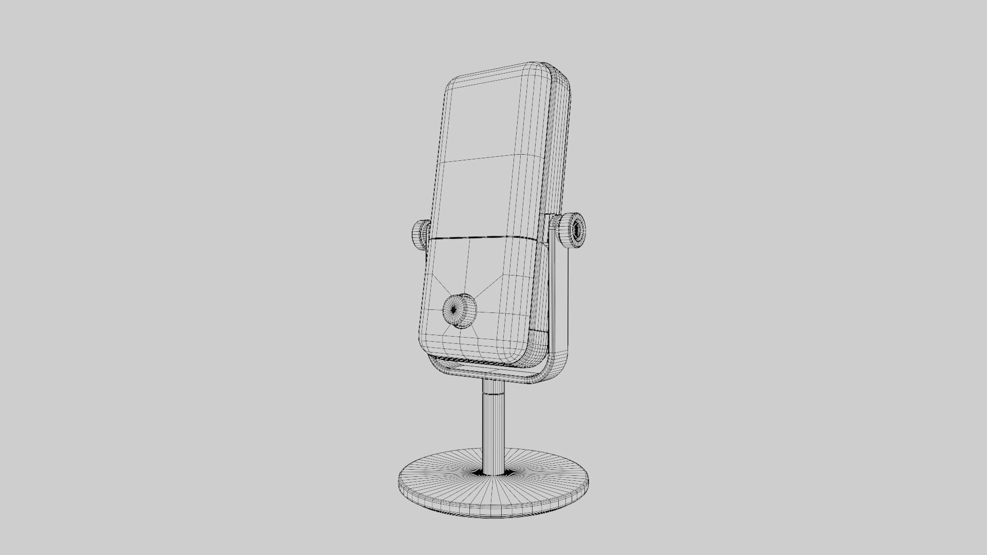 Modern Tabletop Microphone - 3D Model by trenderenderbrad