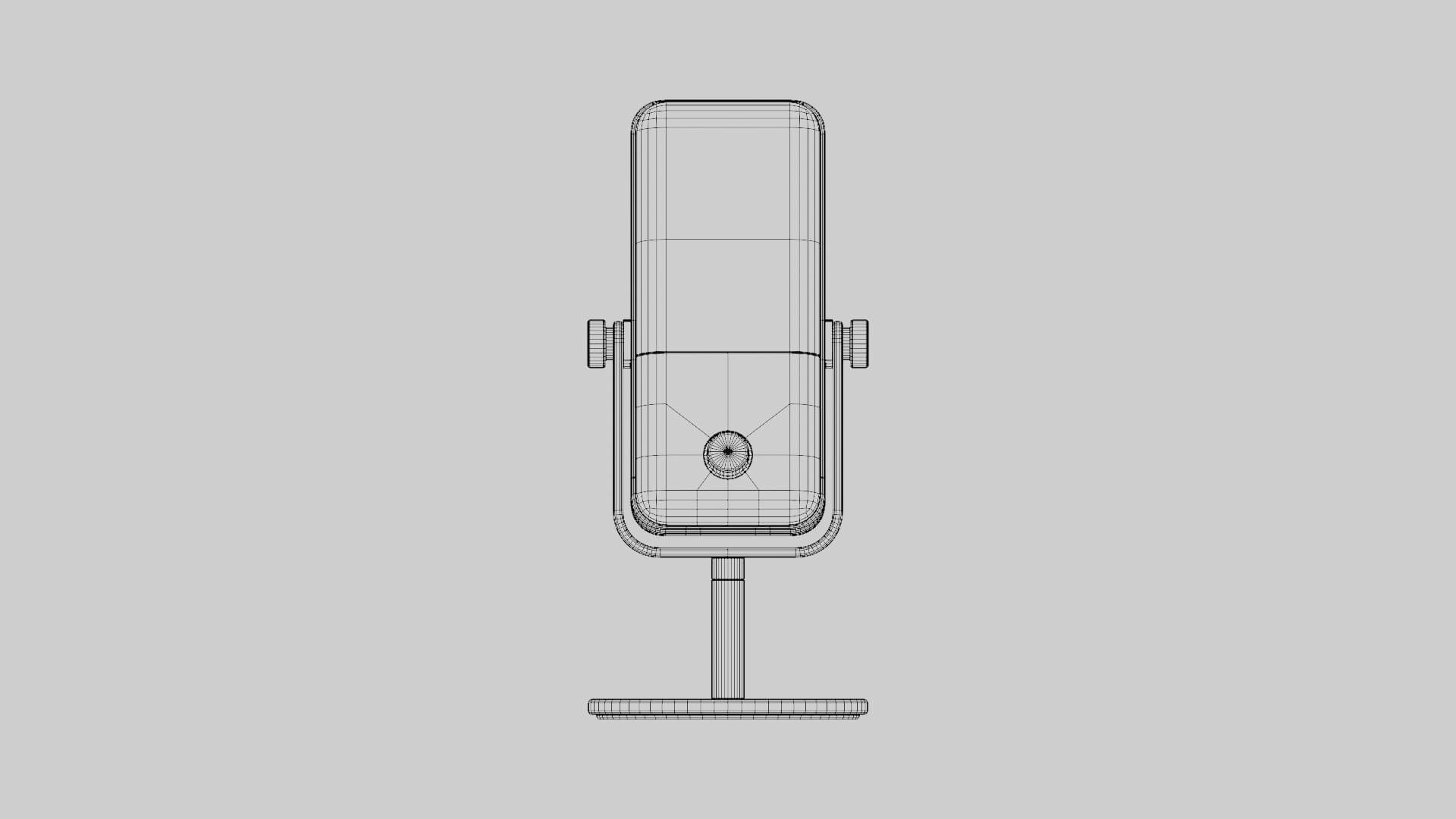 Modern Tabletop Microphone - 3D Model by trenderenderbrad