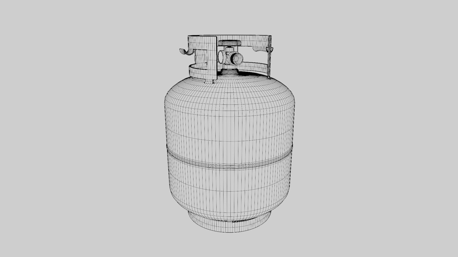 Propane Tank - 3D Model by trenderenderbrad