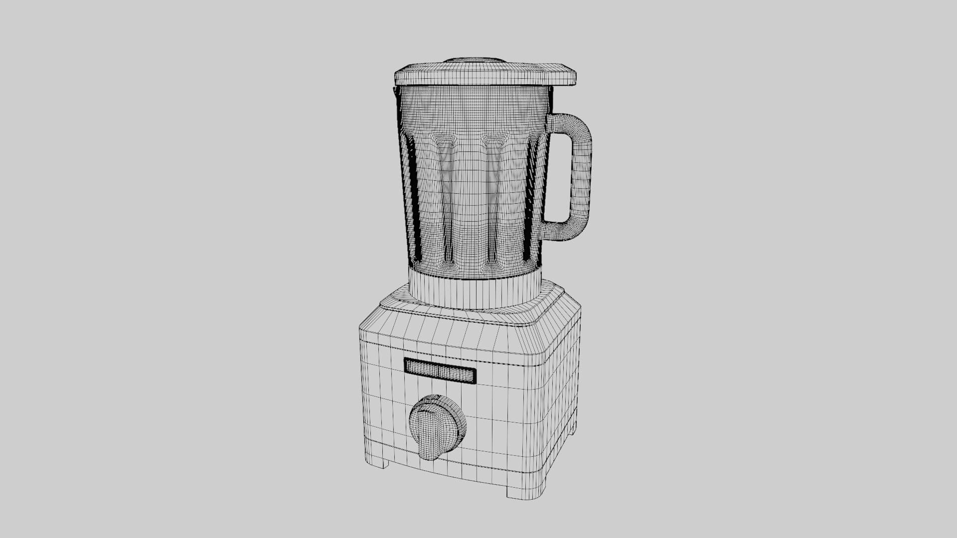 Stainless Steel Blender - 3D Model by trenderenderbrad