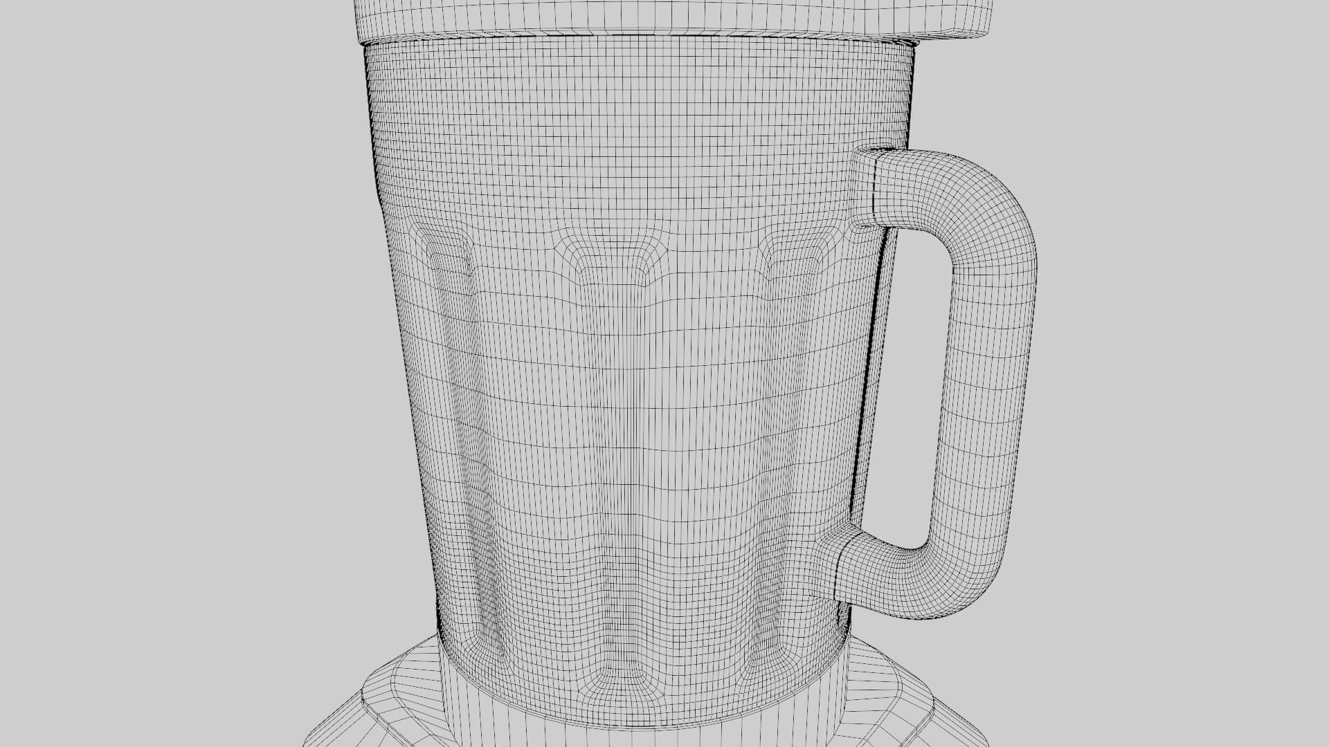 Stainless Steel Blender - 3D Model by trenderenderbrad
