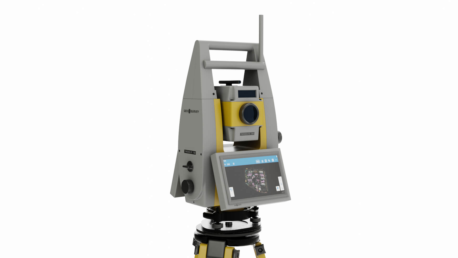 Theodolite Total Station - 3D Model by trenderenderbrad