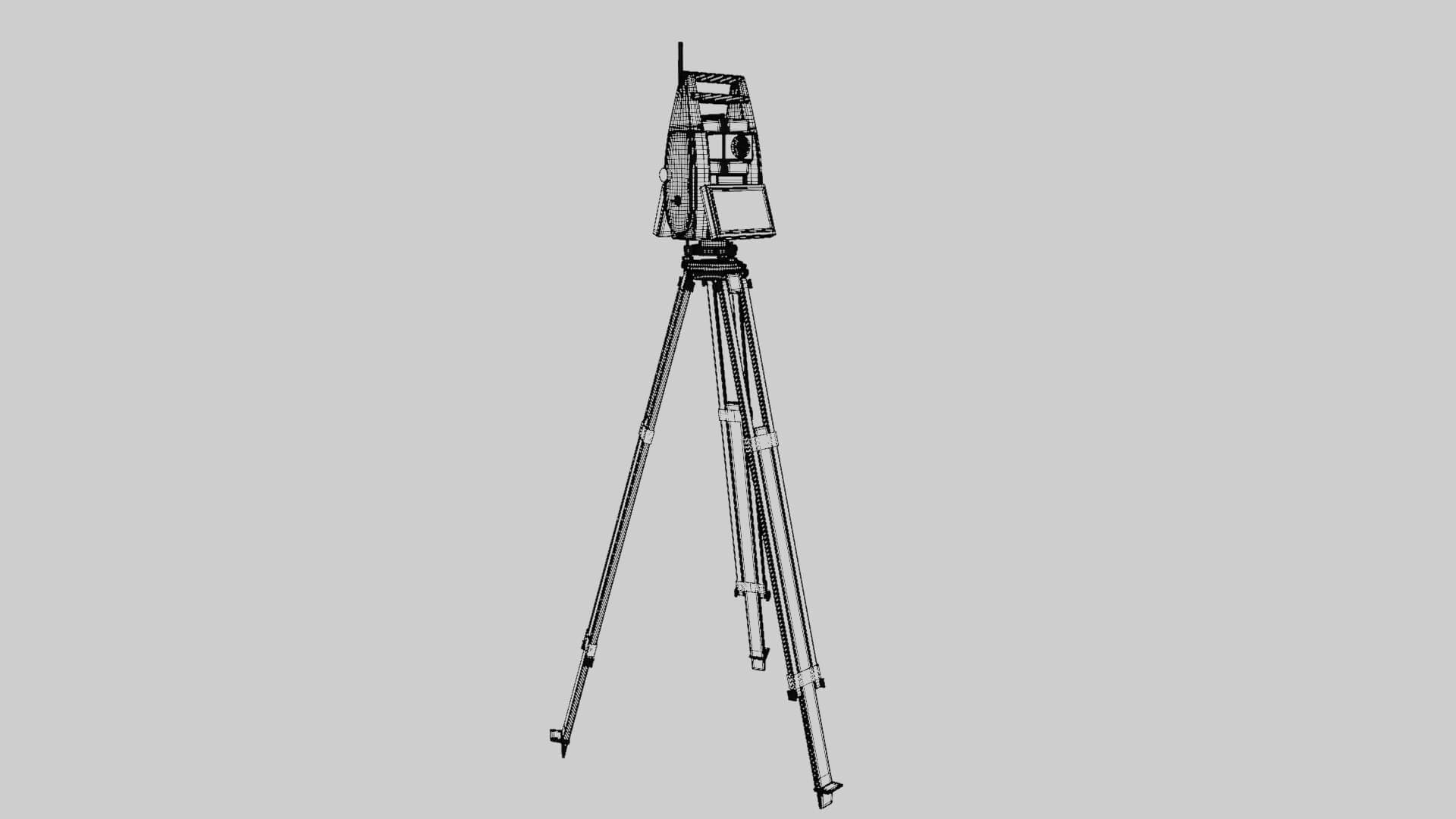 Theodolite Total Station - 3D Model by trenderenderbrad