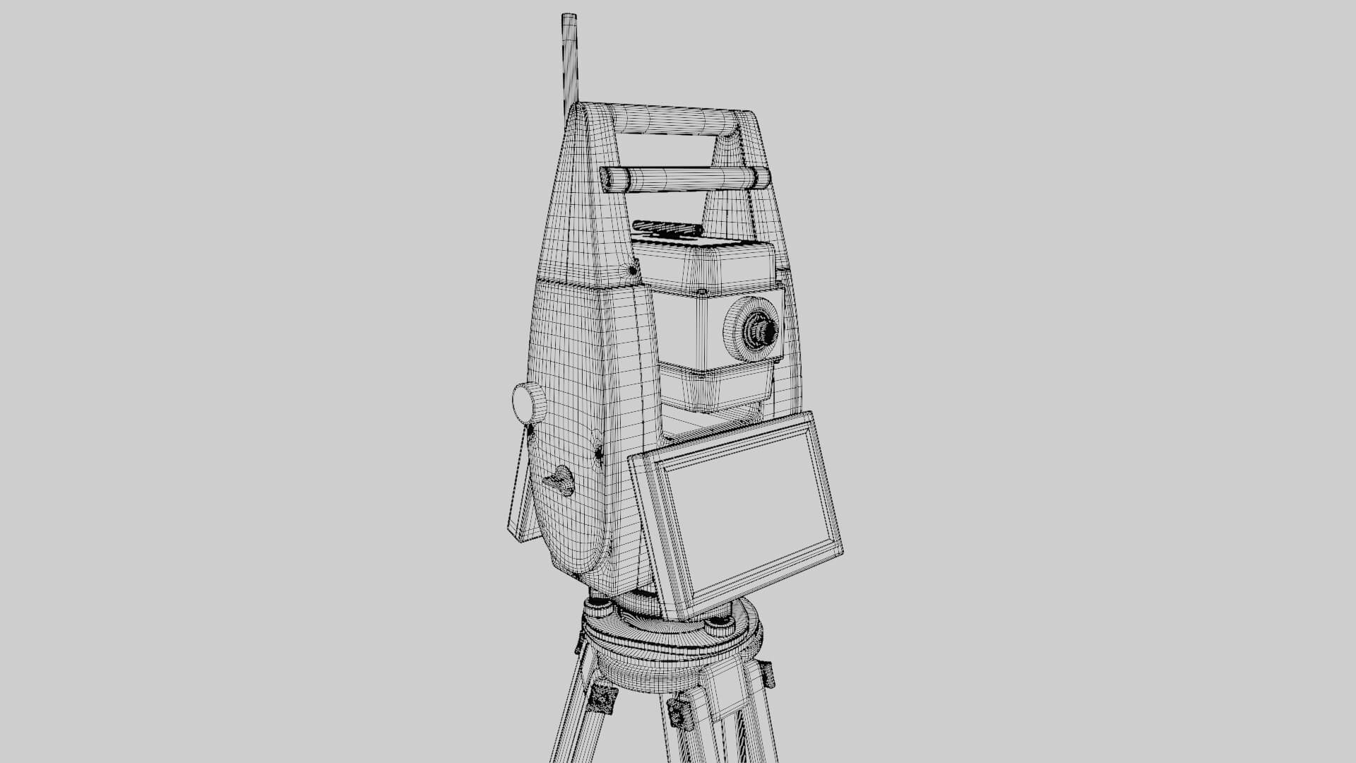 Theodolite Total Station - 3D Model by trenderenderbrad