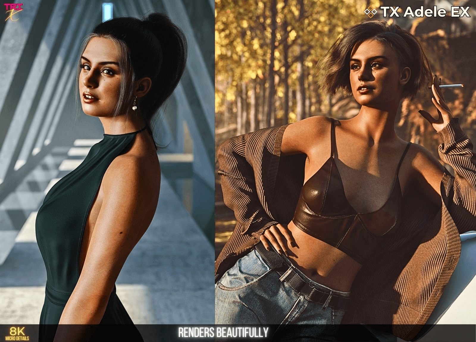 TX Adele EX Premium Pack for G9 G8 G8.1 3D Render by Tri-X