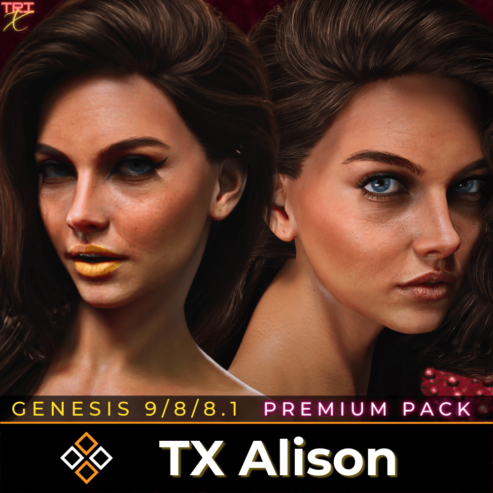 TX Alison Premium Pack for G9 G8 G8.1 3D Render by Tri-X