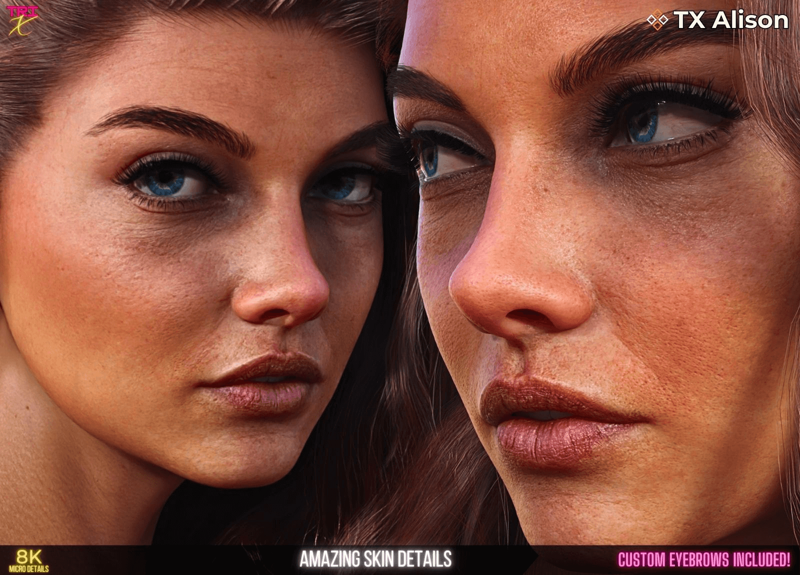 TX Alison Premium Pack for G9 G8 G8.1 3D Render by Tri-X