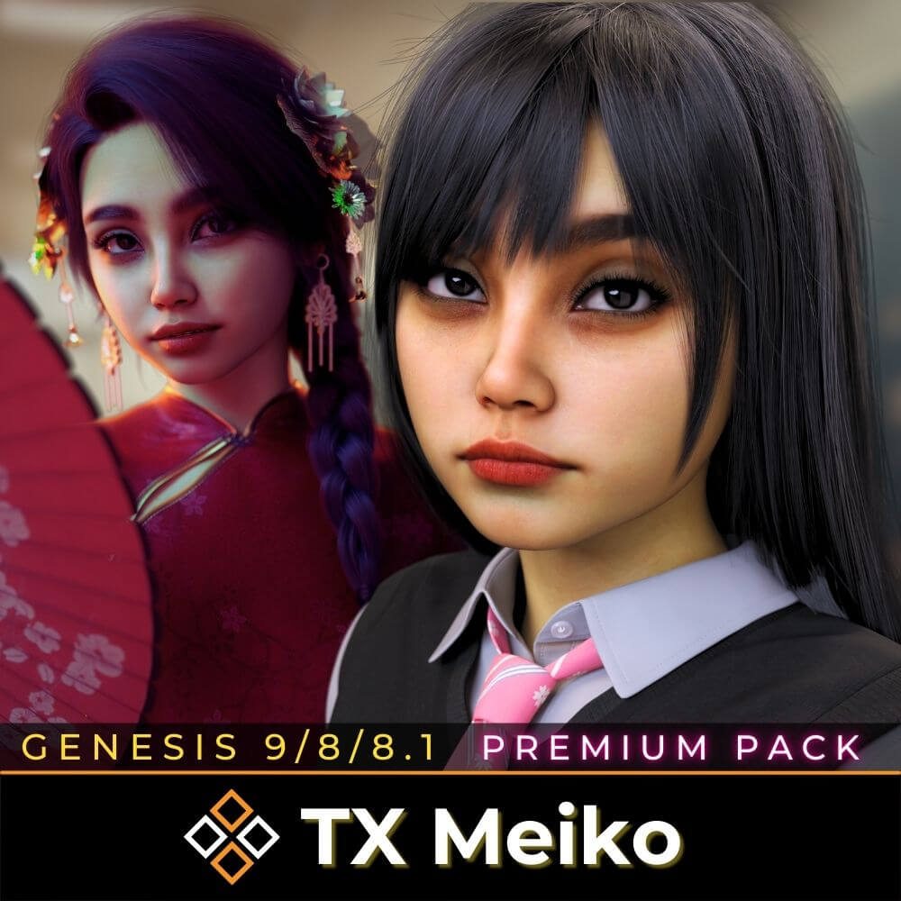 TX Meiko Premium PACK G988.1 3D Render, Digital Art by Tri-X