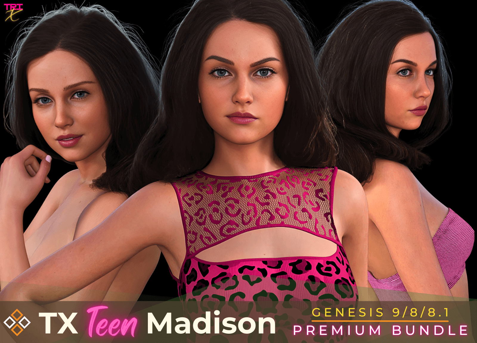 TX Teen Madison for G9 G8 G8.1 3D Render, Digital Art by Tri-X