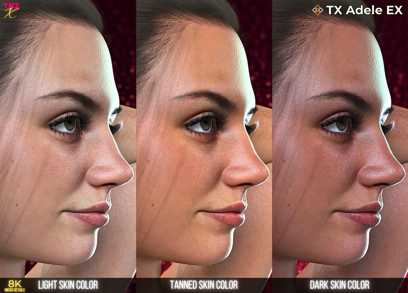 TX Adele EX Premium Pack for G9 G8 G8.1 - Daz Content by Tri-X