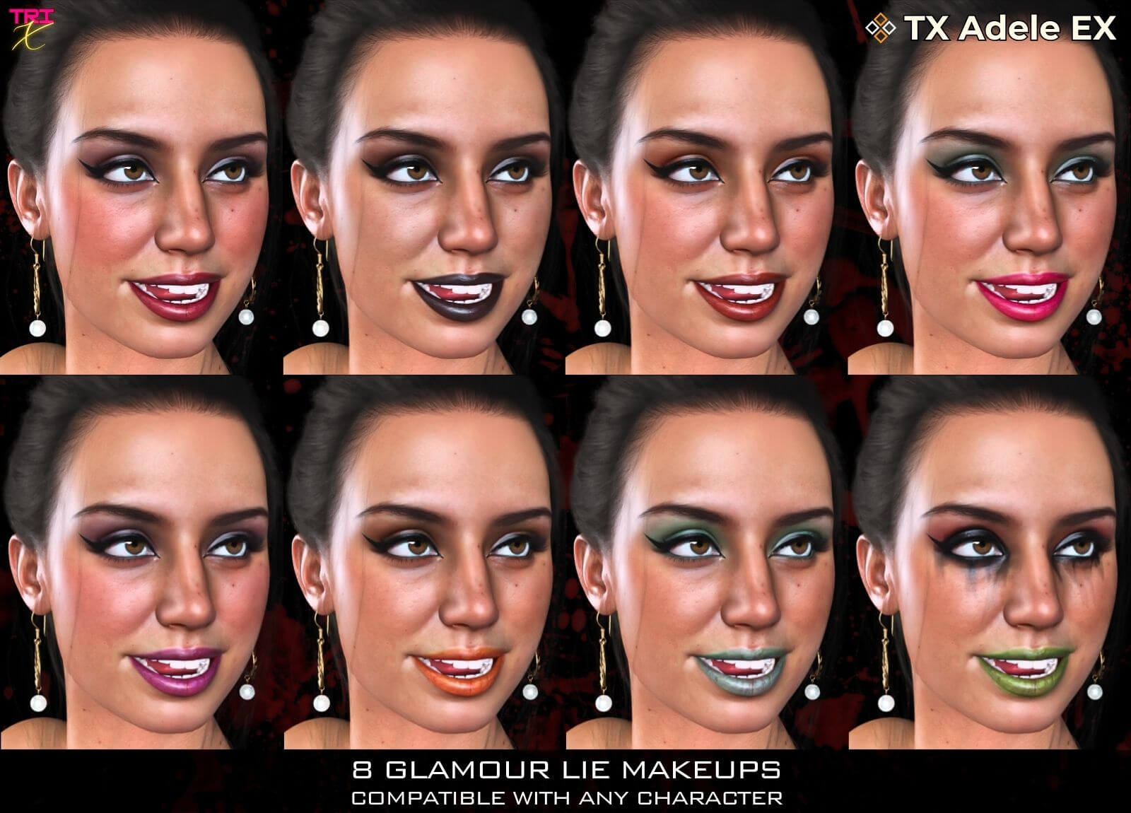 TX Adele EX Premium Pack for G9 G8 G8.1 - Daz Content by Tri-X