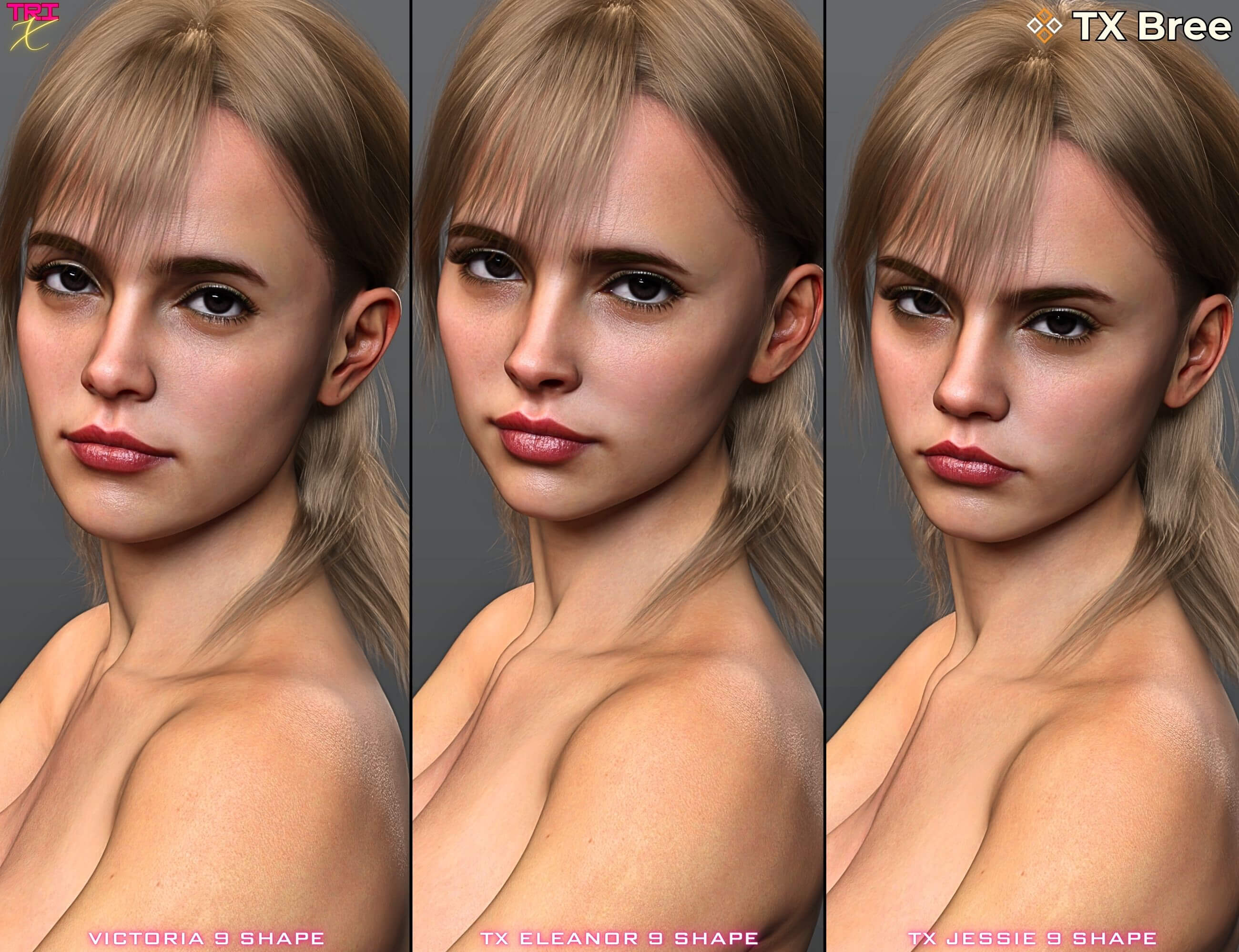 TX Bree Premium Pack for G9 G8 G8.1 - Daz Content by Tri-X