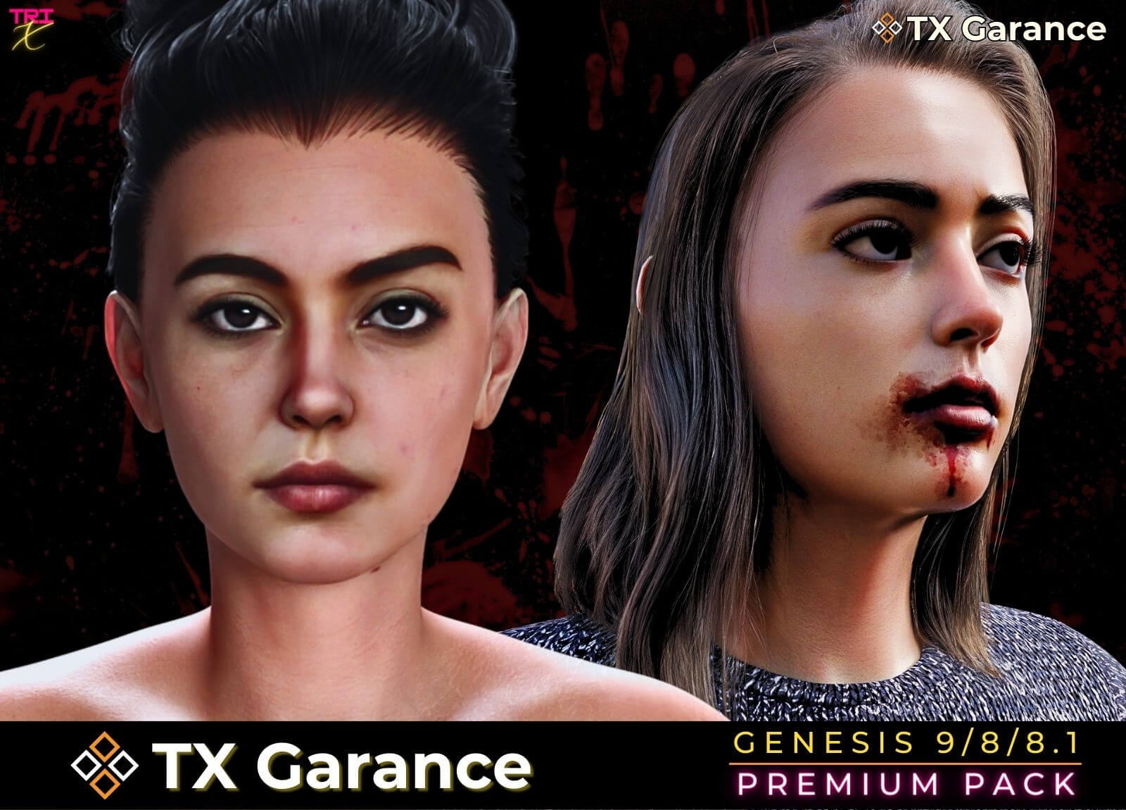 TX Garance Premium Pack for G9 G8 G8.1 - Daz Content by Tri-X