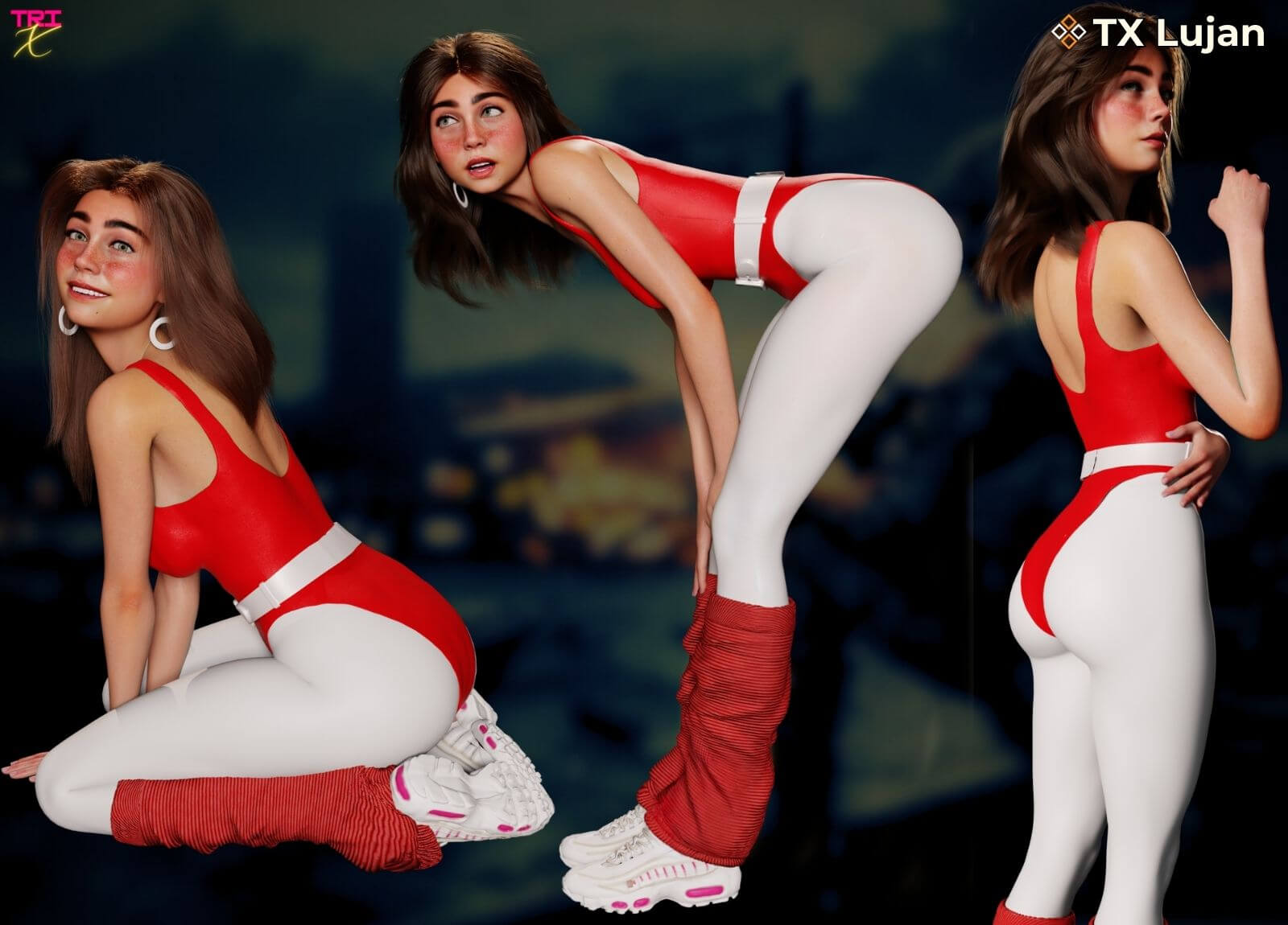 TX Lujan Premium Pack for G9 G8 G8.1 - Daz Content by Tri-X