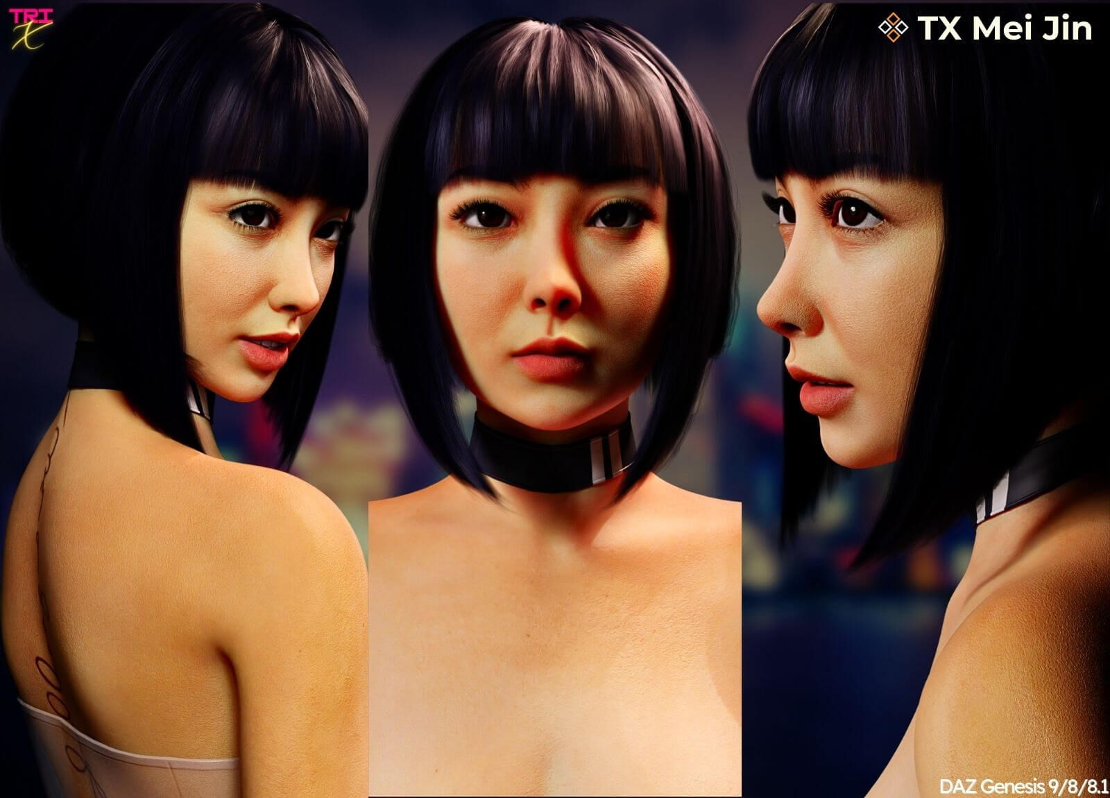 TX Mei Jin Premium Pack for G9 G8 G8.1 - Daz Content by Tri-X