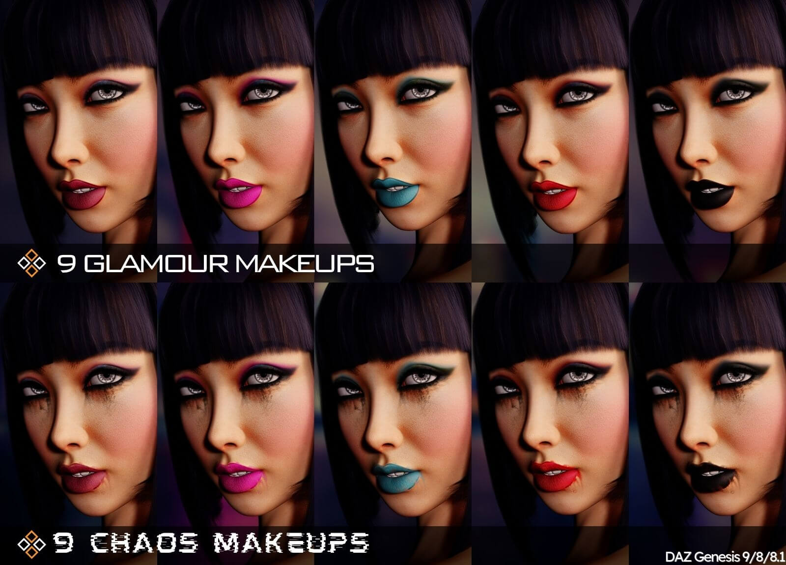 TX Mei Jin Premium Pack for G9 G8 G8.1 - Daz Content by Tri-X