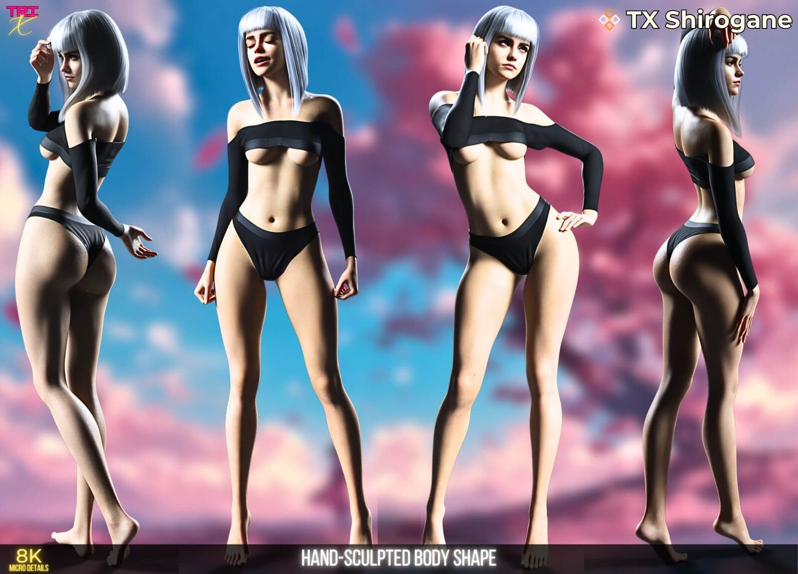 TX Shirogane Premium Pack for G9 G8 G8.1 - Daz Content by Tri-X