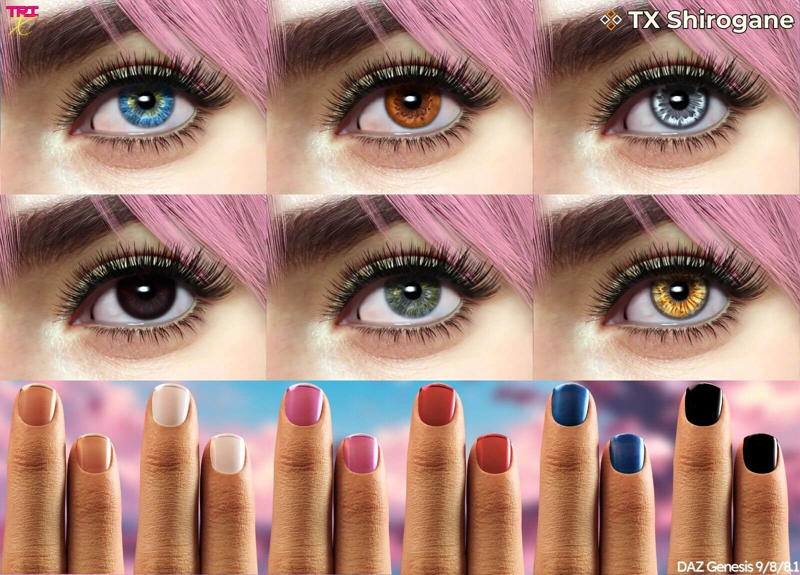 TX Shirogane Premium Pack for G9 G8 G8.1 - Daz Content by Tri-X