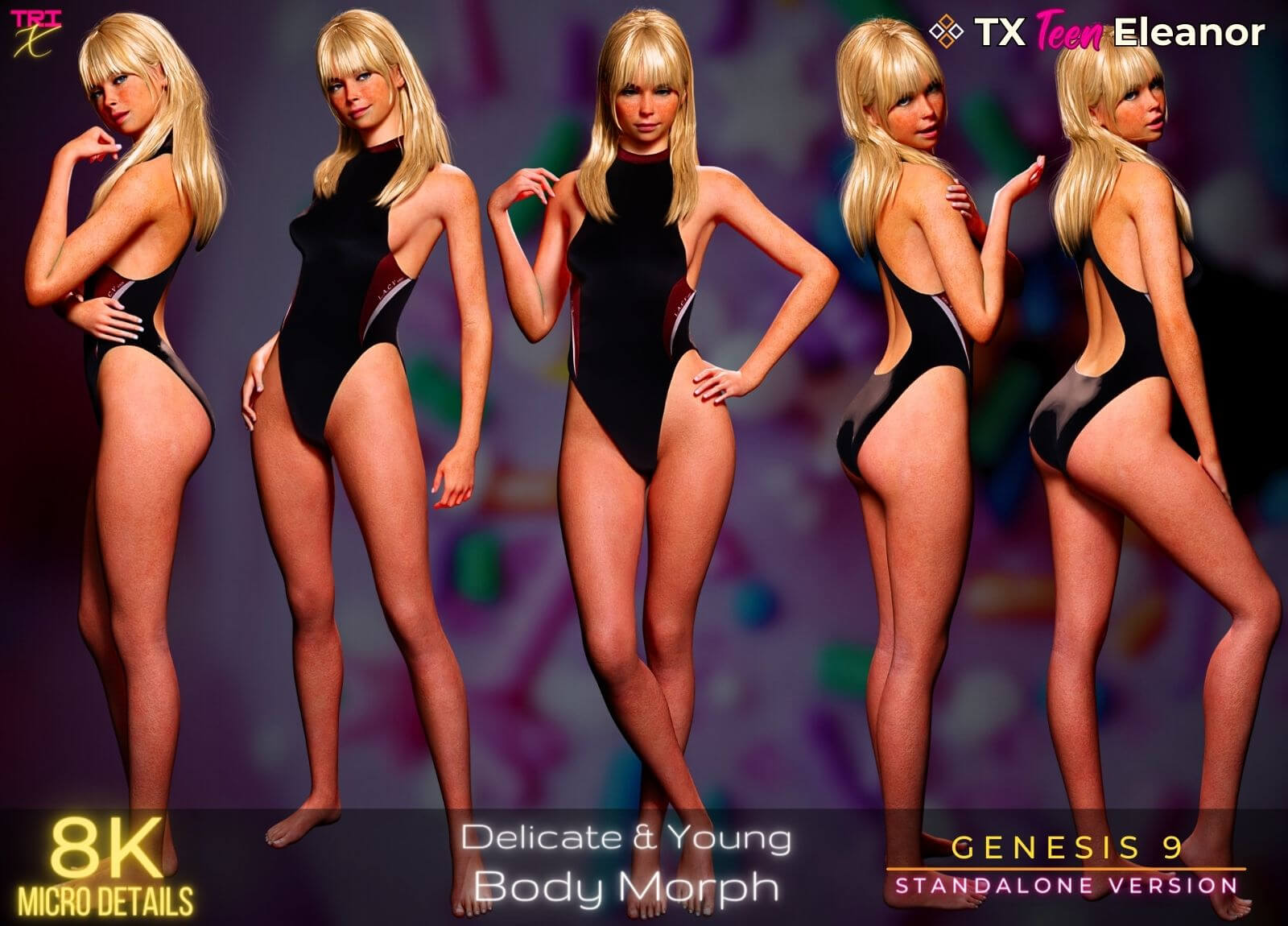 TX Teen Eleanor G9 Version - Daz Content by Tri-X