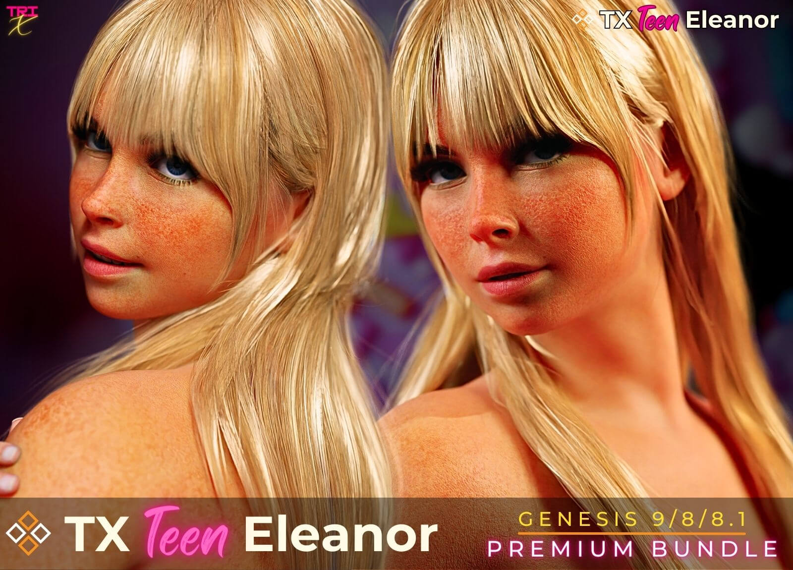 TX Teen Eleanor Premium Bundle for G9 G8 G8.1 - Daz Content by Tri-X