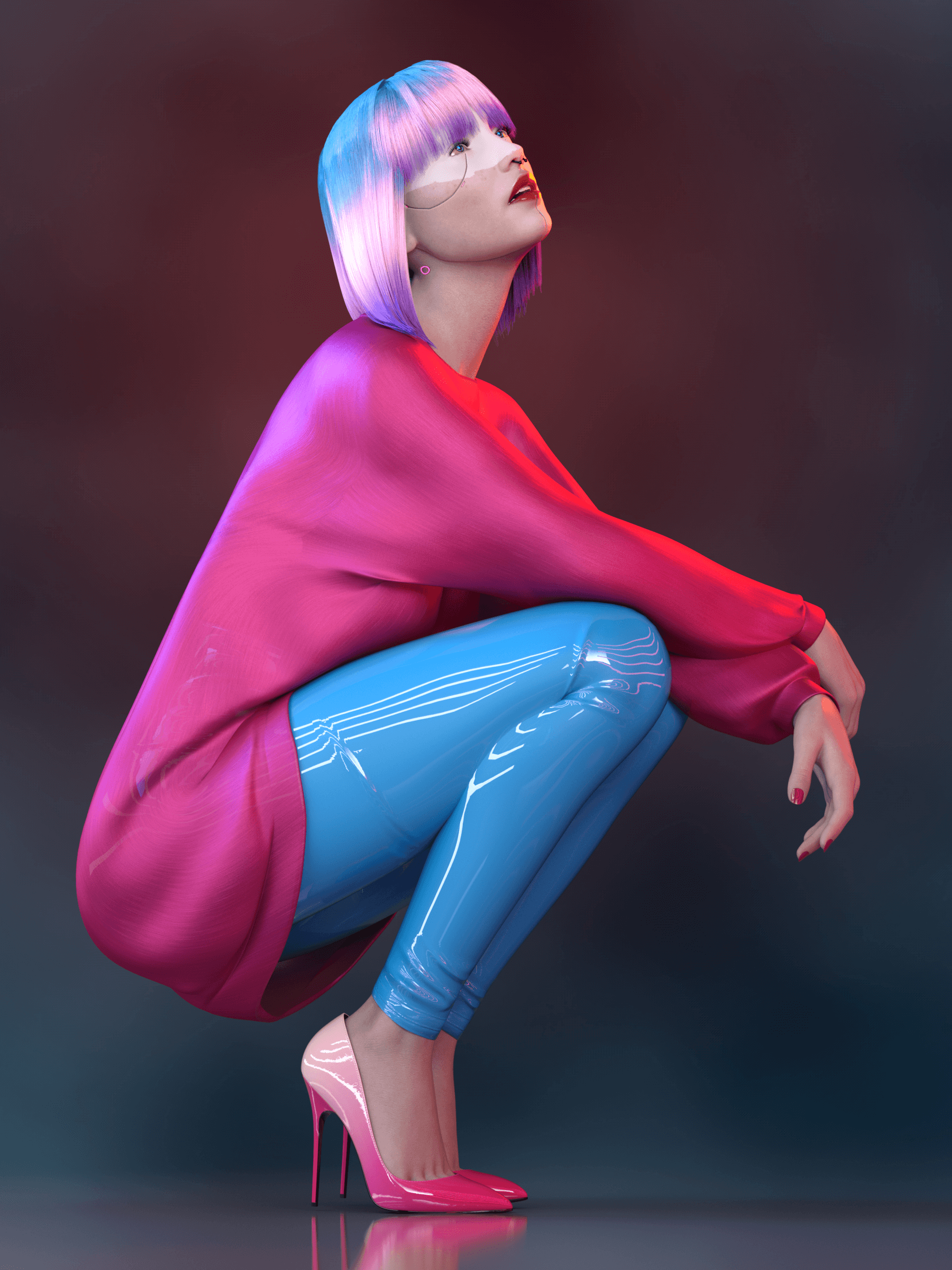 Cyber 3D Render, Digital Art by tribalgraph