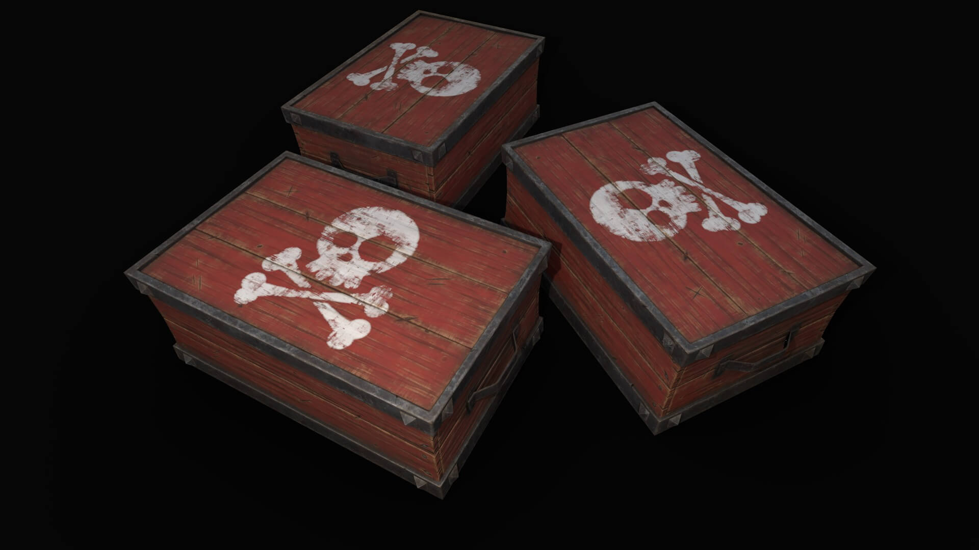 Gunpowder Barrels - 3D Model by TridentCorp