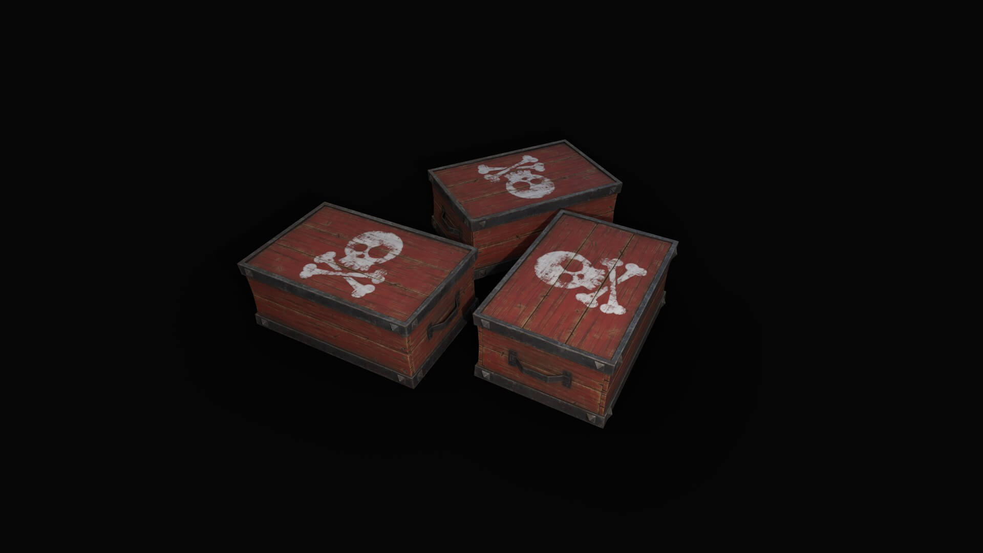 Gunpowder Barrels - 3D Model by TridentCorp