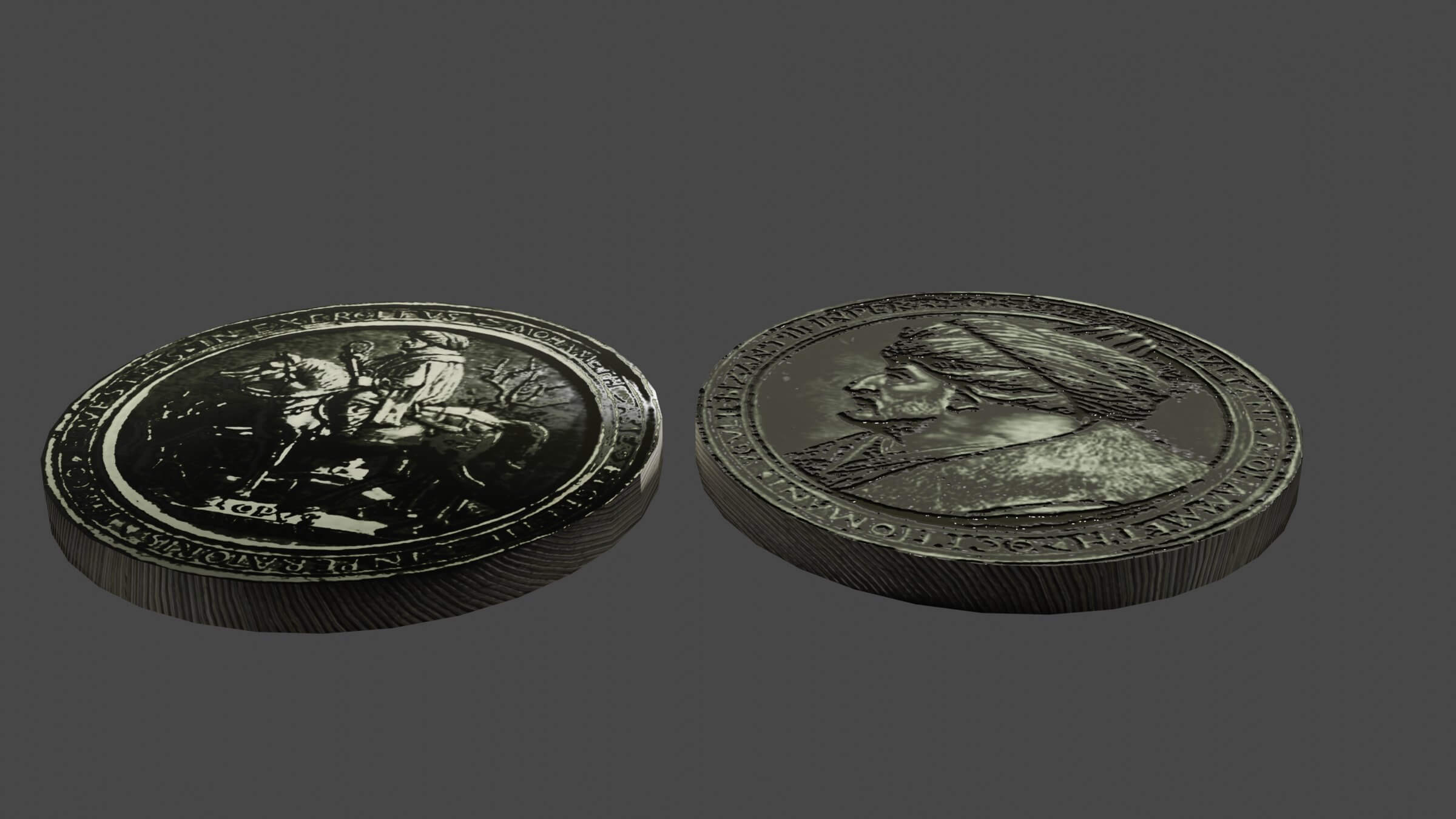 Antique Coins - 3D Model by TriDsign