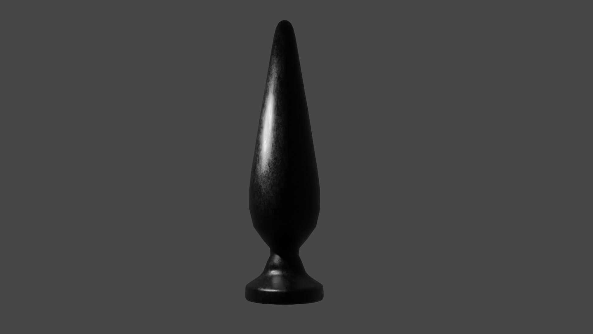 Black Buttplug - 3D Model by TriDsign