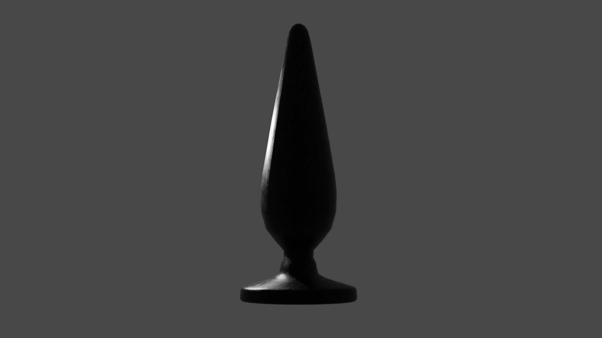 Black Buttplug - 3D Model by TriDsign
