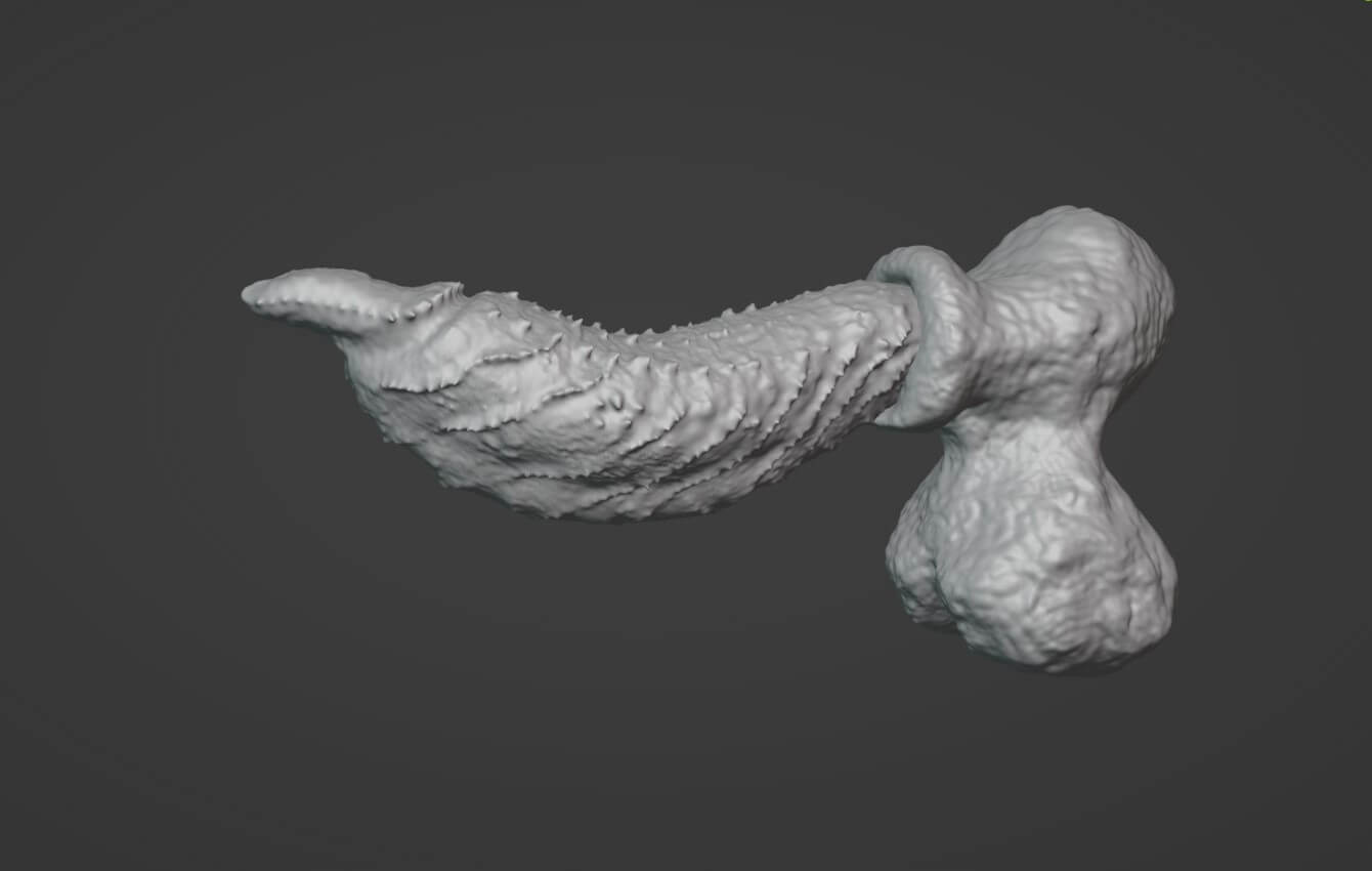 Fantasy Spiked Demon Dildo Rigged - 3D Model by TriDsign