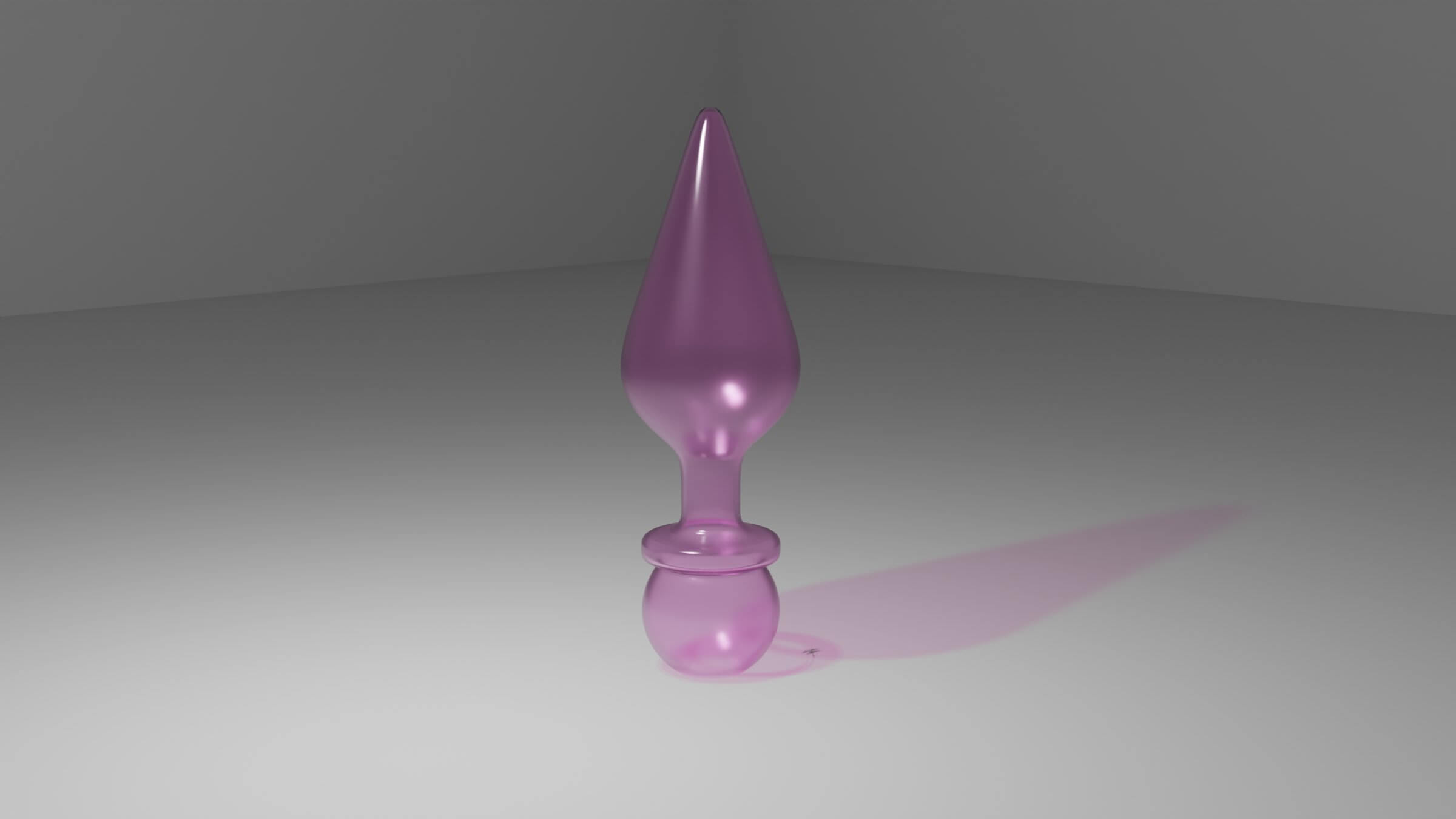 Glass Butt Plug - 3D Model by TriDsign
