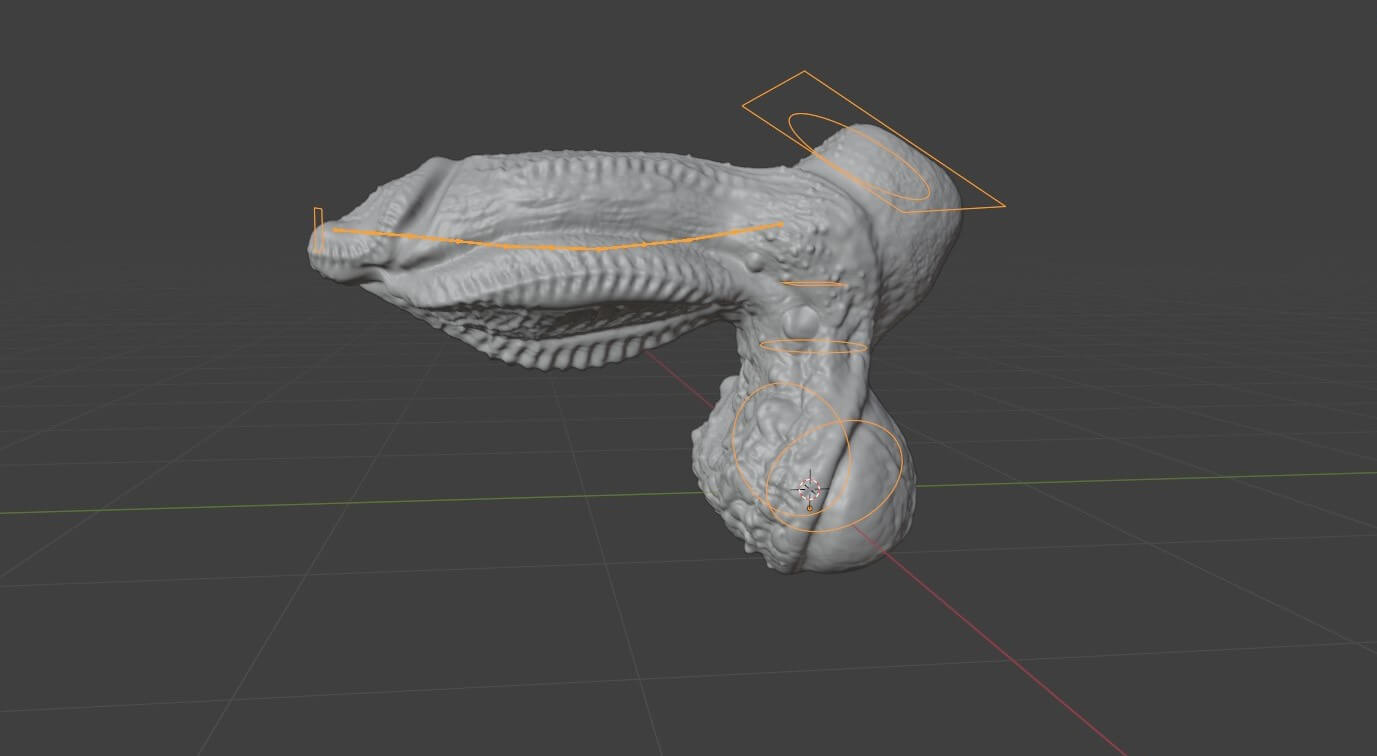 Gondronn Alien Penis Rigged - 3D Model by TriDsign