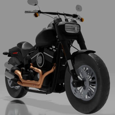 Harley Davidson Fatbob 2020 - 3D Model by TriDsign