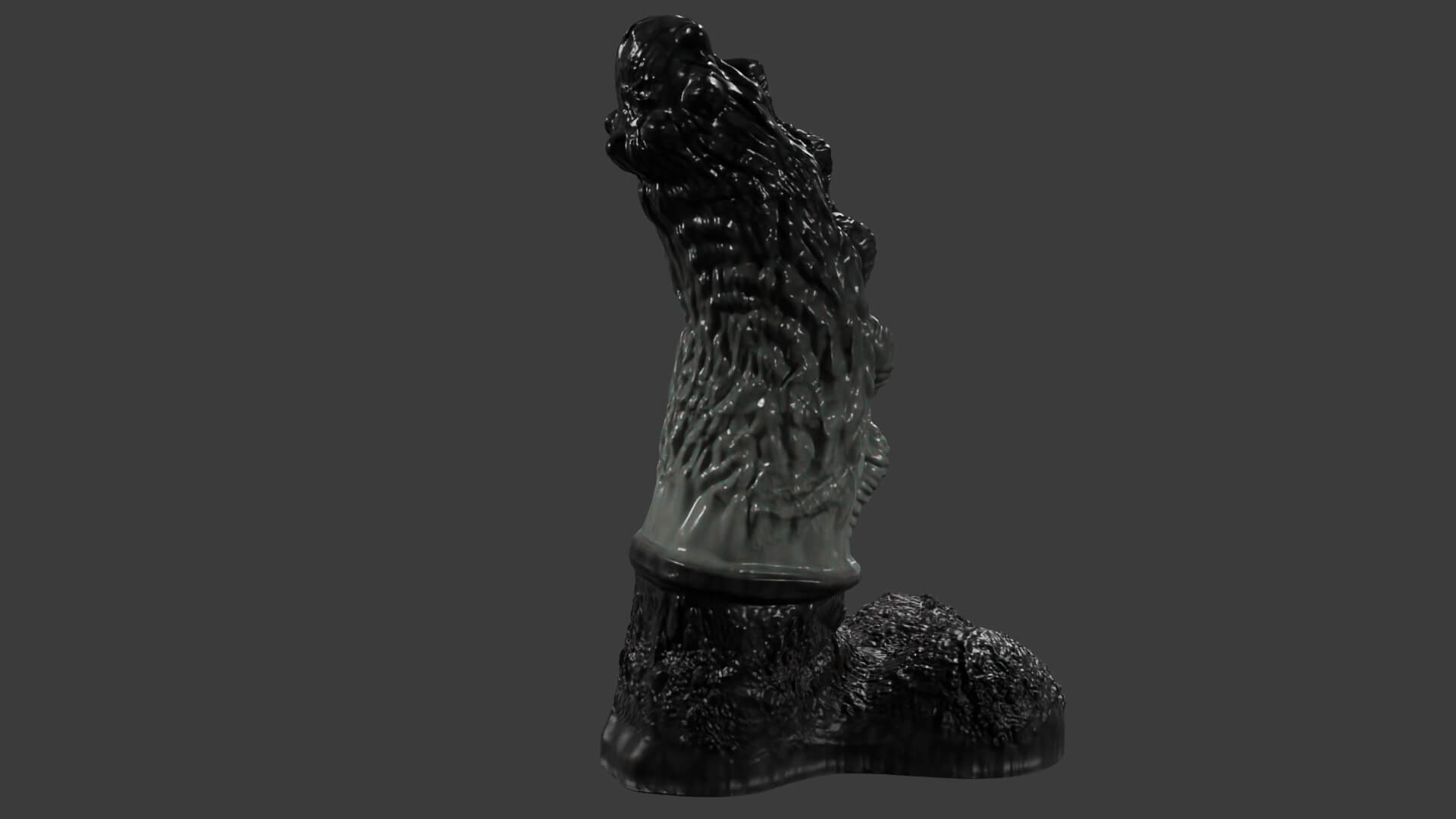 Holgarth Black Dragon Dildo Rigged - 3D Model by TriDsign