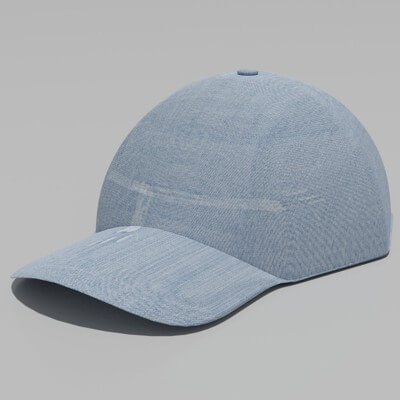 Jean Baseball Cap - 3D Model by TriDsign
