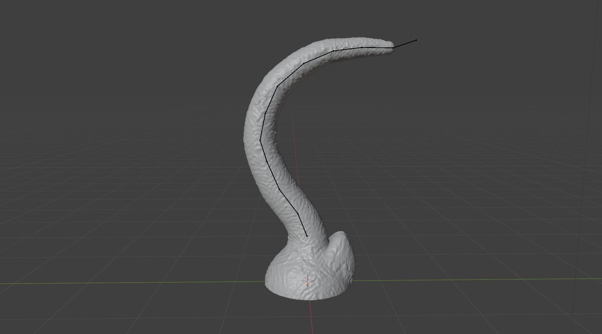 Long Alien Tentacle Sextoy Rigged - 3D Model by TriDsign